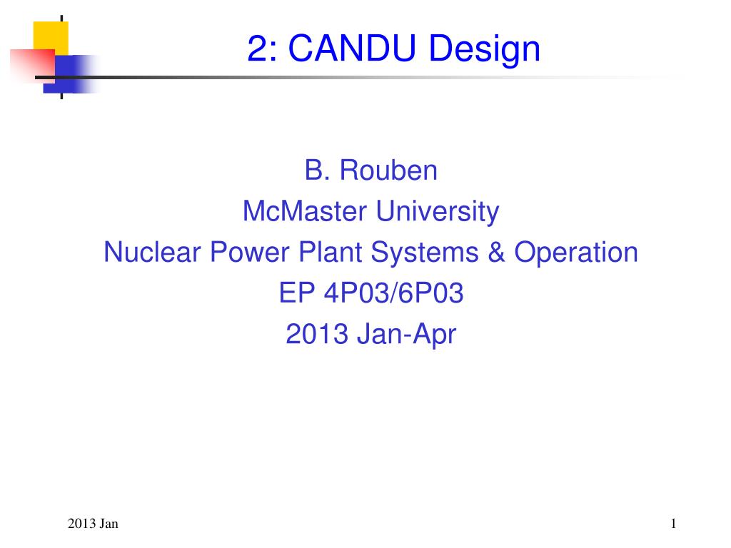 PPT - 2: CANDU Design PowerPoint Presentation, free download - ID:1760808
