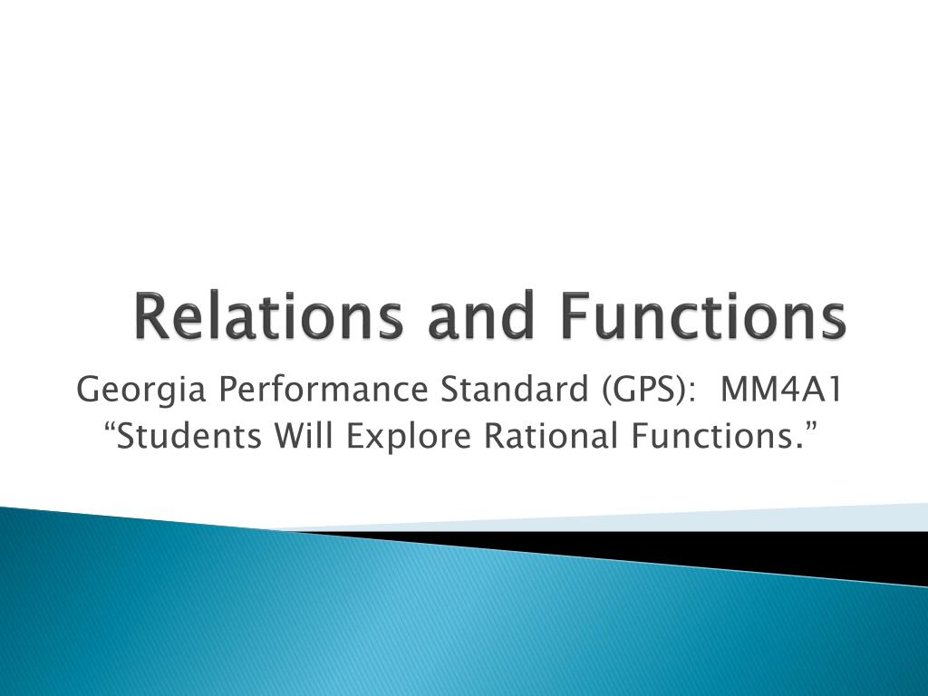PPT - Relations and Functions PowerPoint Presentation, free download ...