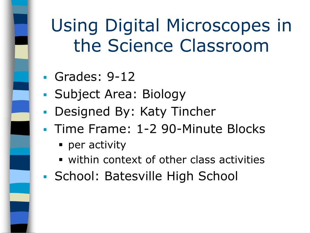 PPT - Using Digital Microscopes in the Science Classroom PowerPoint ...