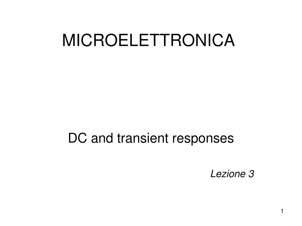 PPT - MICROELETTRONICA PowerPoint Presentation, free download - ID:1764713