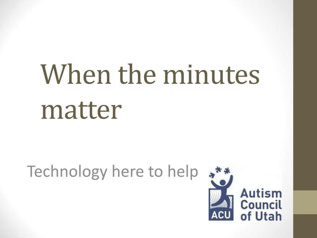 PPT - When the minutes matter PowerPoint Presentation, free download ...