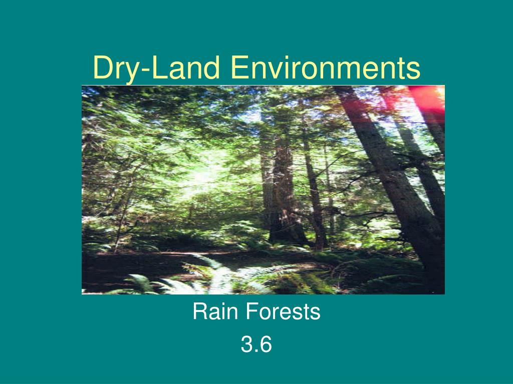PPT - Dry-Land Environments PowerPoint Presentation, free download - ID ...