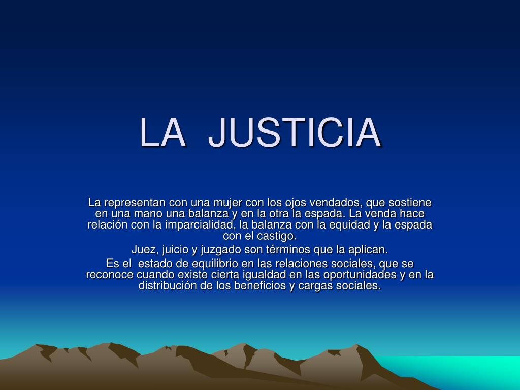 PPT - LA JUSTICIA PowerPoint Presentation, free download - ID:1767399