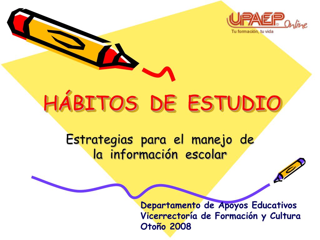 PPT - HÁBITOS DE ESTUDIO PowerPoint Presentation, free download - ID ...