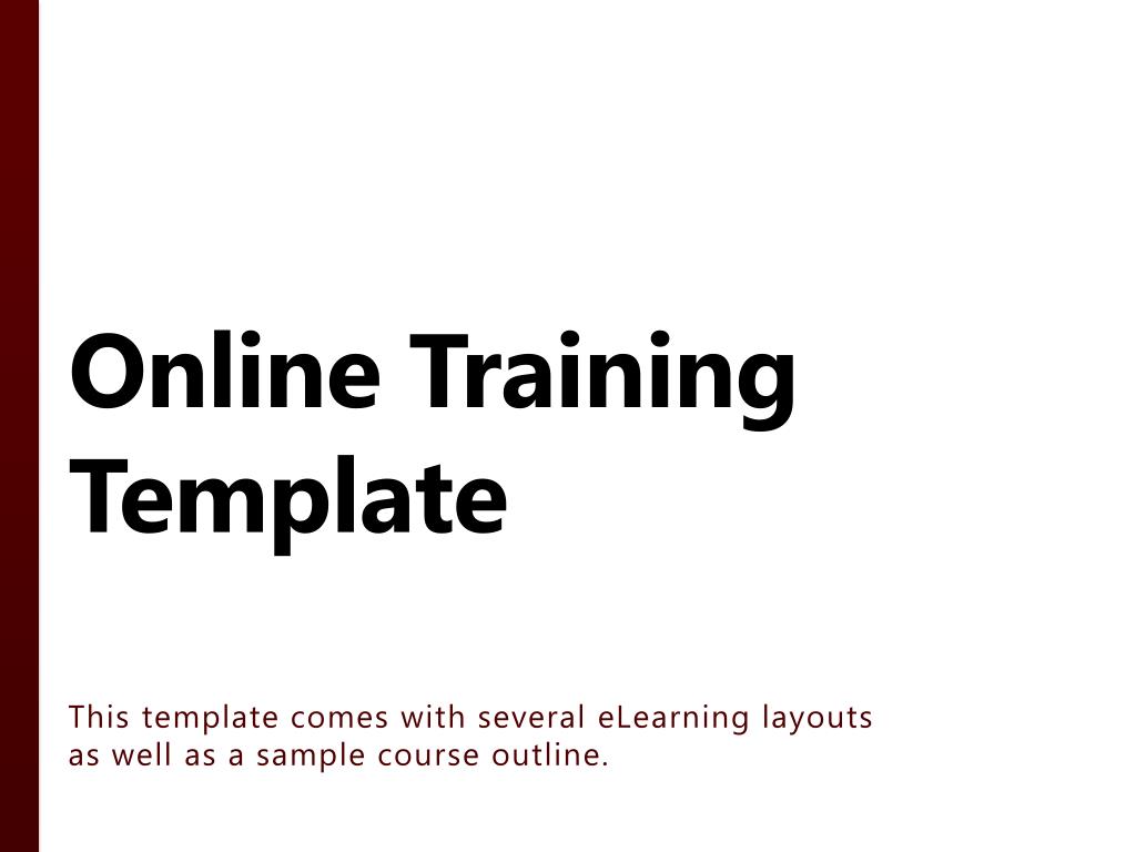 PPT - Online Training Template PowerPoint Presentation, free download ...