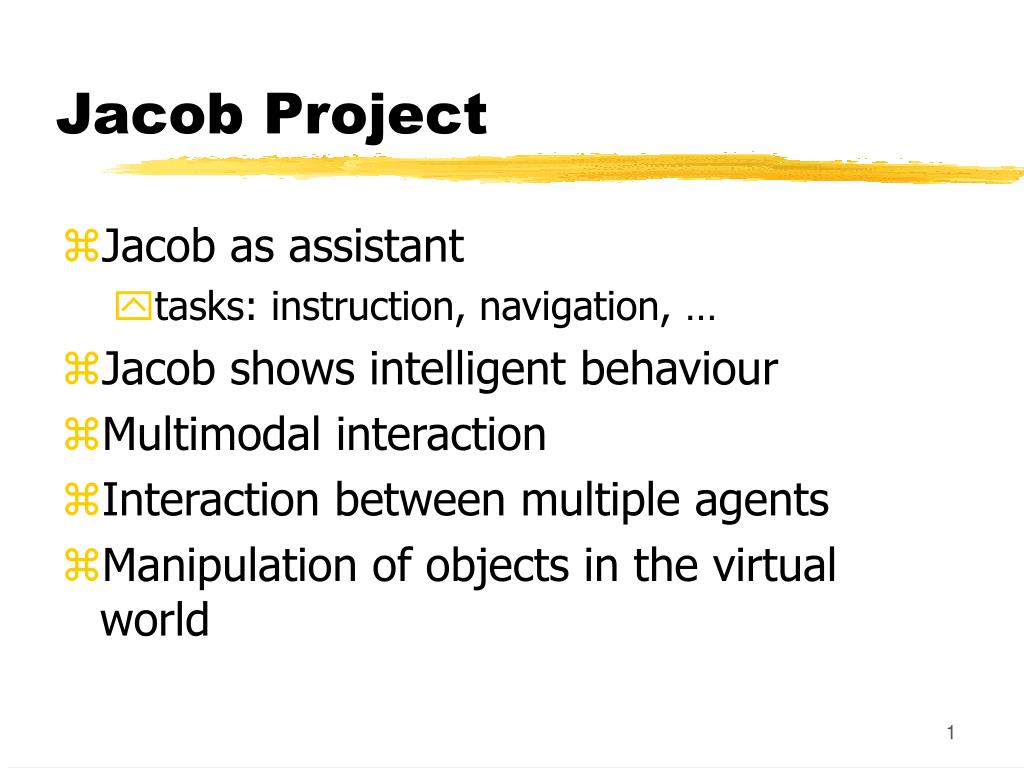 PPT - Jacob Project PowerPoint Presentation, free download - ID:1768770