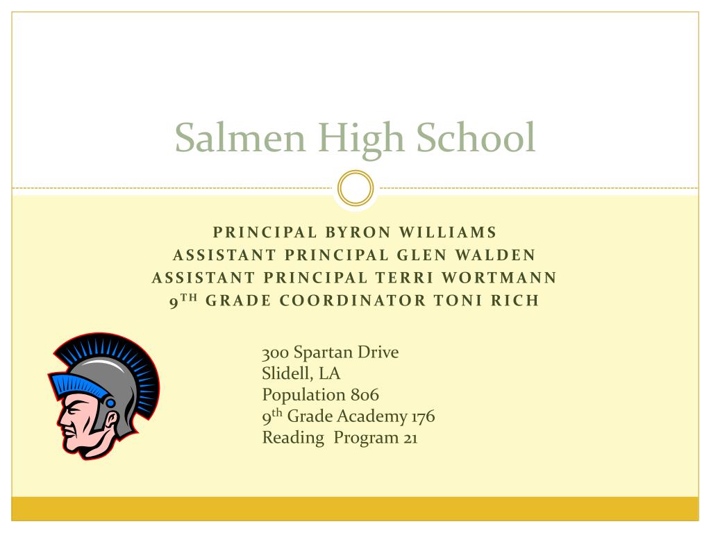 PPT - Salmen High School PowerPoint Presentation, free download - ID ...