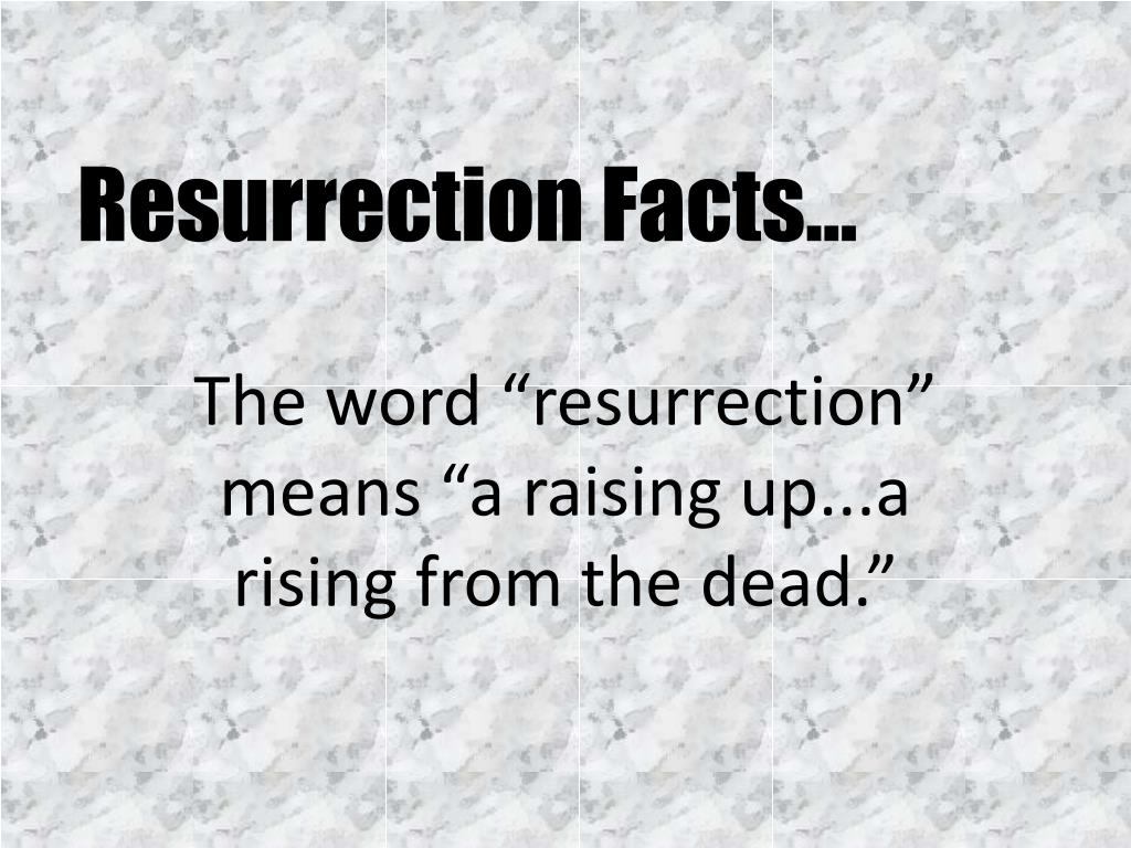 PPT - Resurrection Facts… PowerPoint Presentation, free download - ID ...