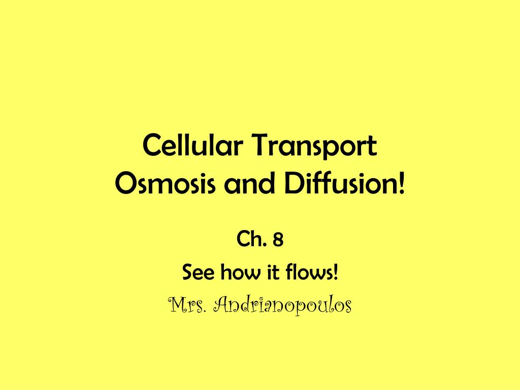PPT - Understanding Cellular Transport: Osmosis and Diffusion" (46 ...