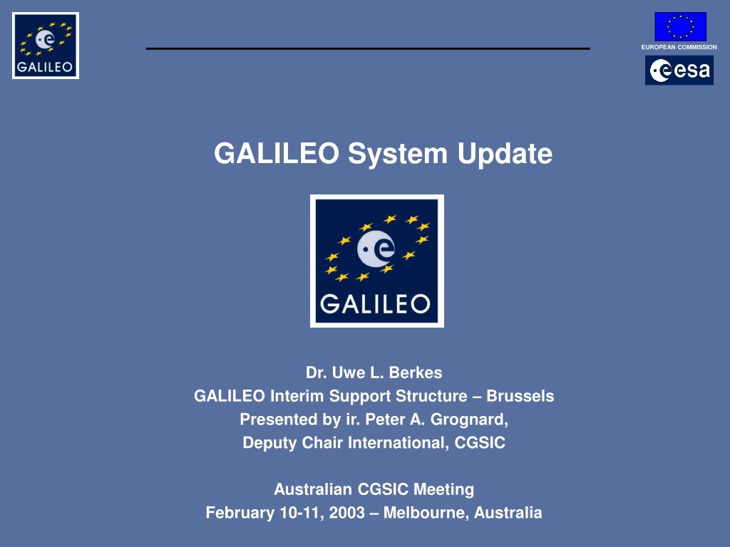 PPT - GALILEO System Update PowerPoint Presentation, free download - ID ...