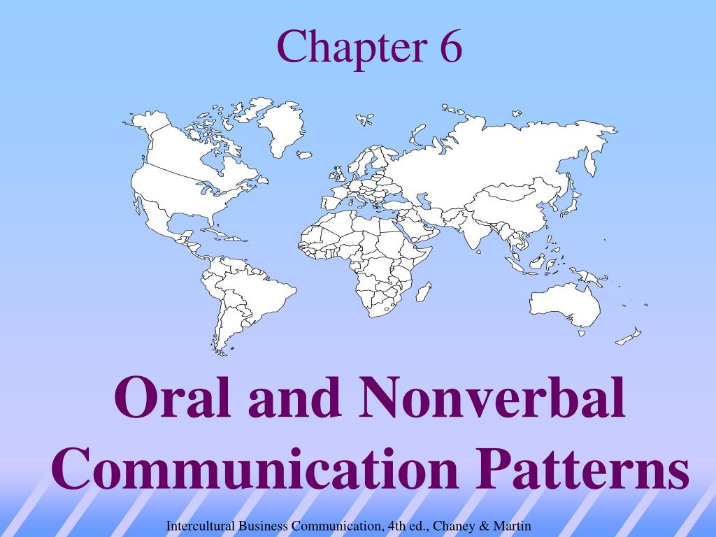 PPT - Chapter 6 Oral and Nonverbal Communication Patterns PowerPoint ...