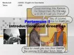 PPT - UNIT 1 GREETINGS, INTRODUCING AND LEAVE-TAKING PowerPoint ...
