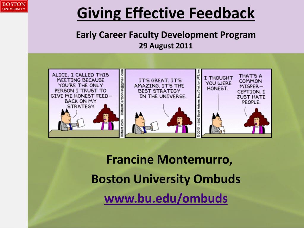 PPT - Giving Effective Feedback Early Career Faculty Development ...