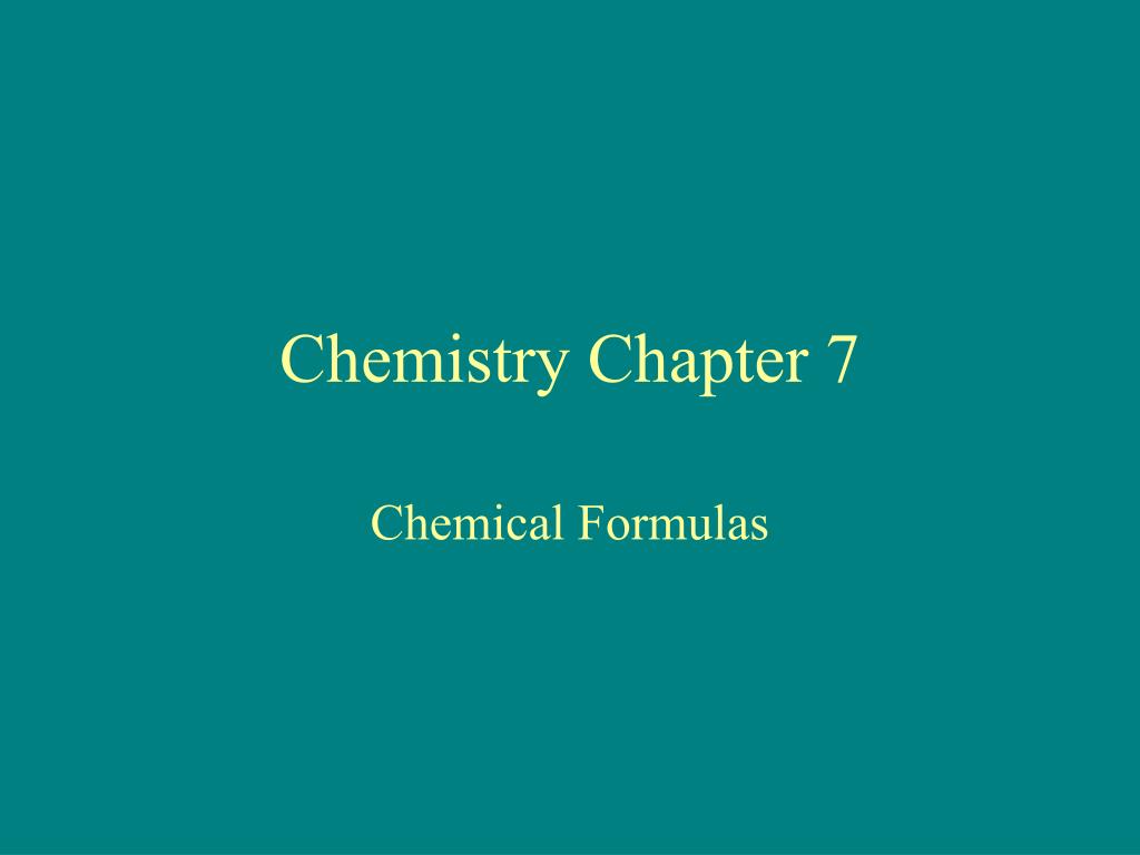 PPT - Chemistry Chapter 7 PowerPoint Presentation, free download - ID ...