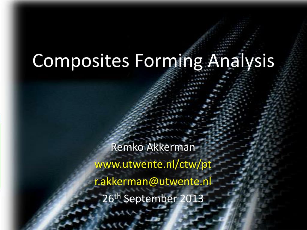 PPT - Composites Forming Analysis PowerPoint Presentation, free ...