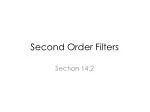PPT - Lecture 19 High Pass Filters, 2 nd Order Filters, Active Filters ...