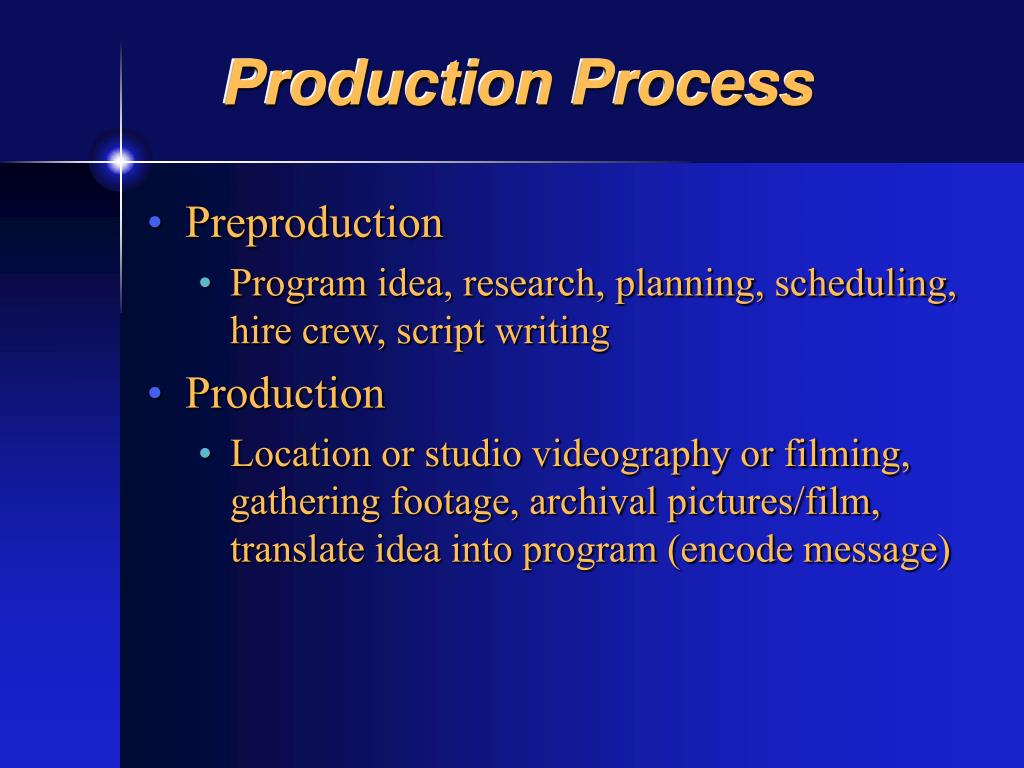 PPT - Production Process PowerPoint Presentation, free download - ID ...