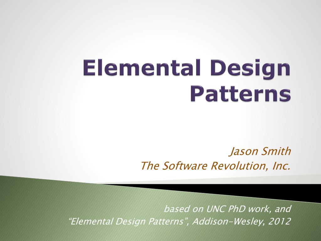 PPT - Elemental Design Patterns PowerPoint Presentation, free download ...