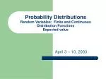 PPT - Continuous Distribution Functions PowerPoint Presentation, free download - ID:2178024