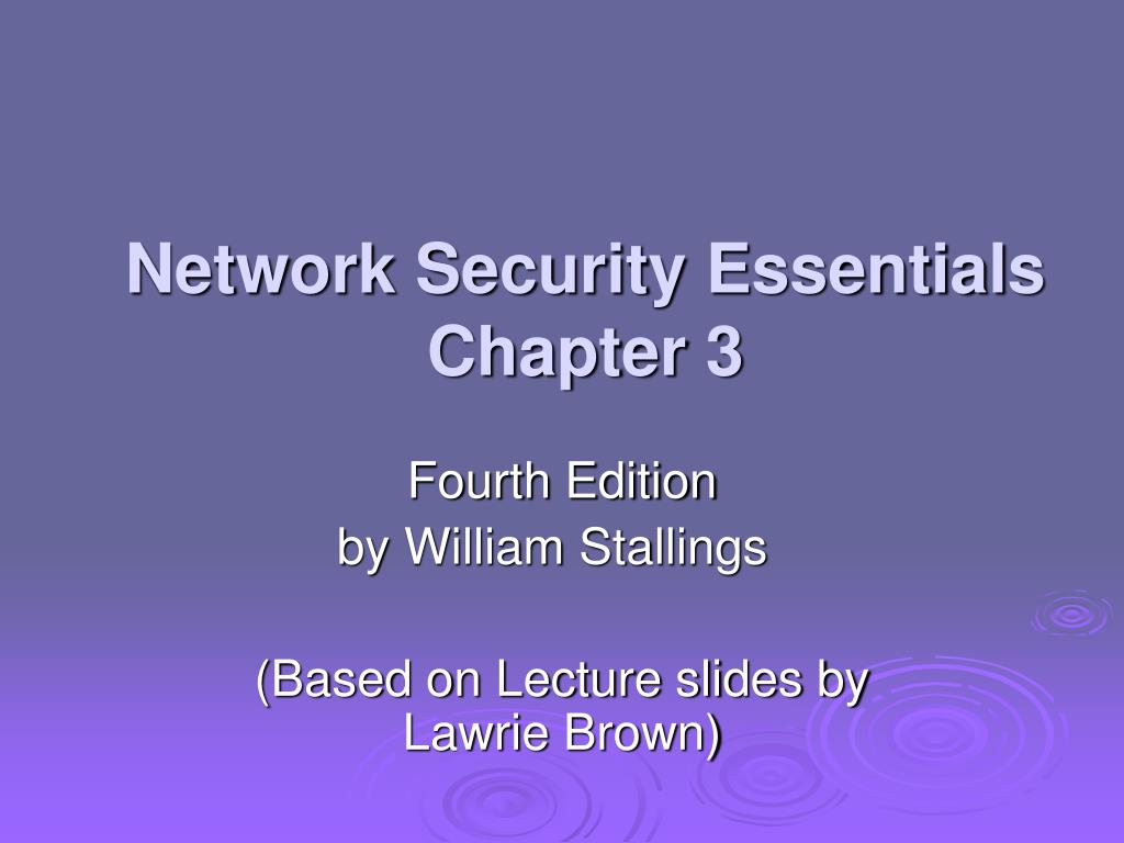 PPT - Network Security Essentials Chapter 3 PowerPoint Presentation ...