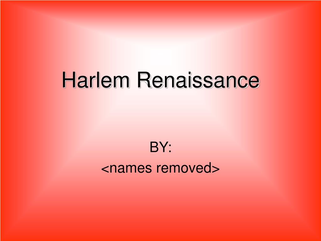 PPT - Harlem Renaissance PowerPoint Presentation, free download - ID ...