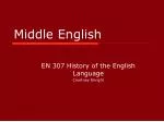 PPT - MIDDLE ENGLISH PowerPoint Presentation, free download - ID:4289673