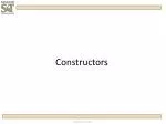 PPT - Java Constructors PowerPoint Presentation, free download - ID:7140876
