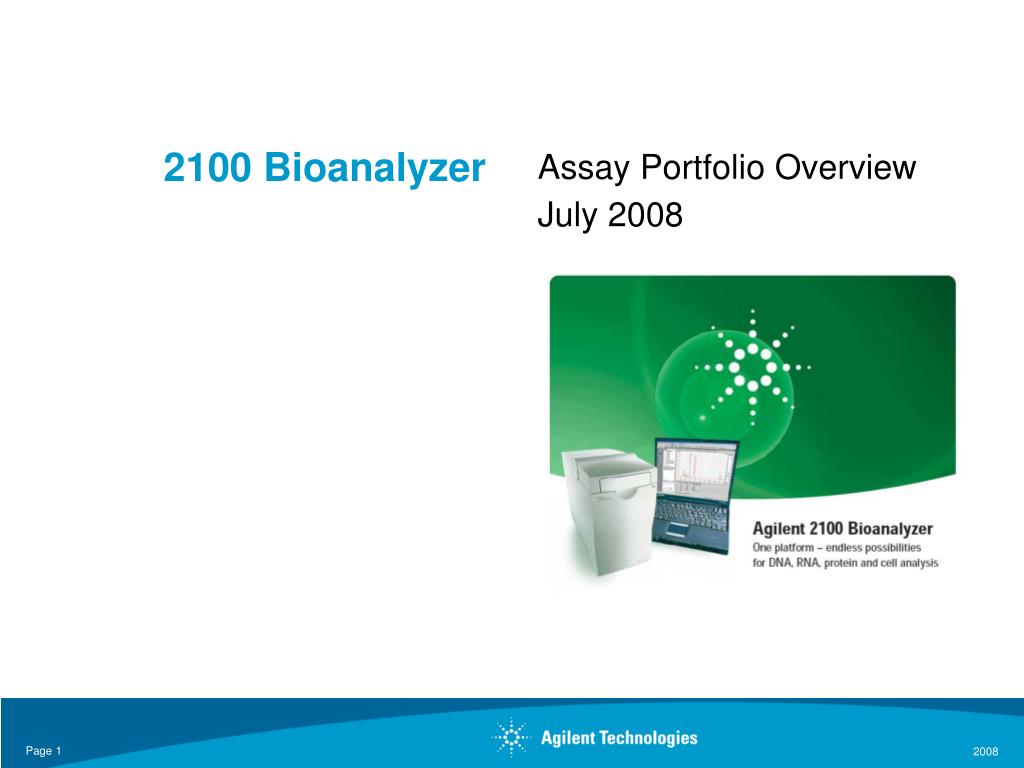 PPT - 2100 Bioanalyzer PowerPoint Presentation, free download - ID:1785275