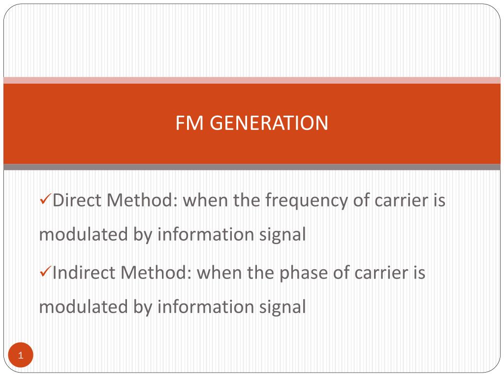 PPT - FM GENERATION PowerPoint Presentation, free download - ID:1785456