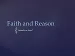 PPT - Epistemology and Faith and Reason PowerPoint Presentation, free ...