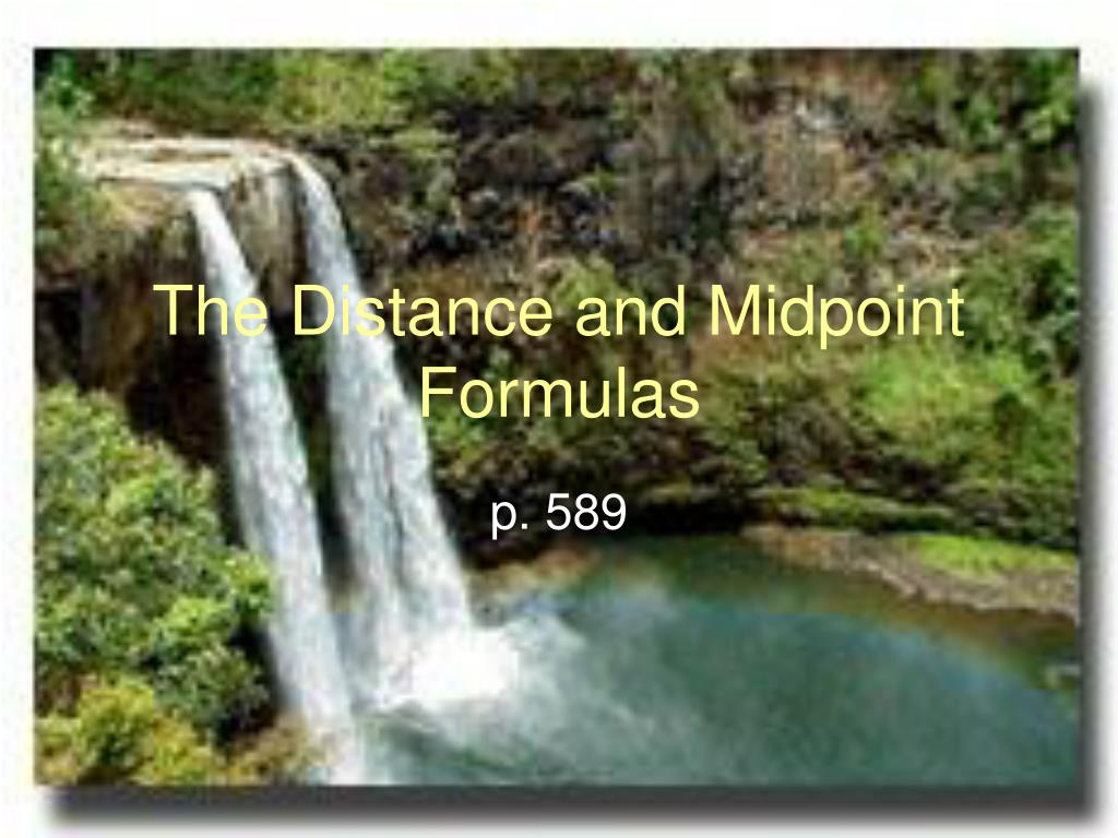 PPT - The Distance and Midpoint Formulas PowerPoint Presentation, free ...