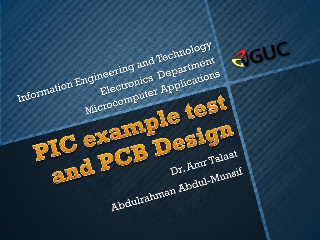 PPT - PIC example test and PCB Design PowerPoint Presentation, free ...