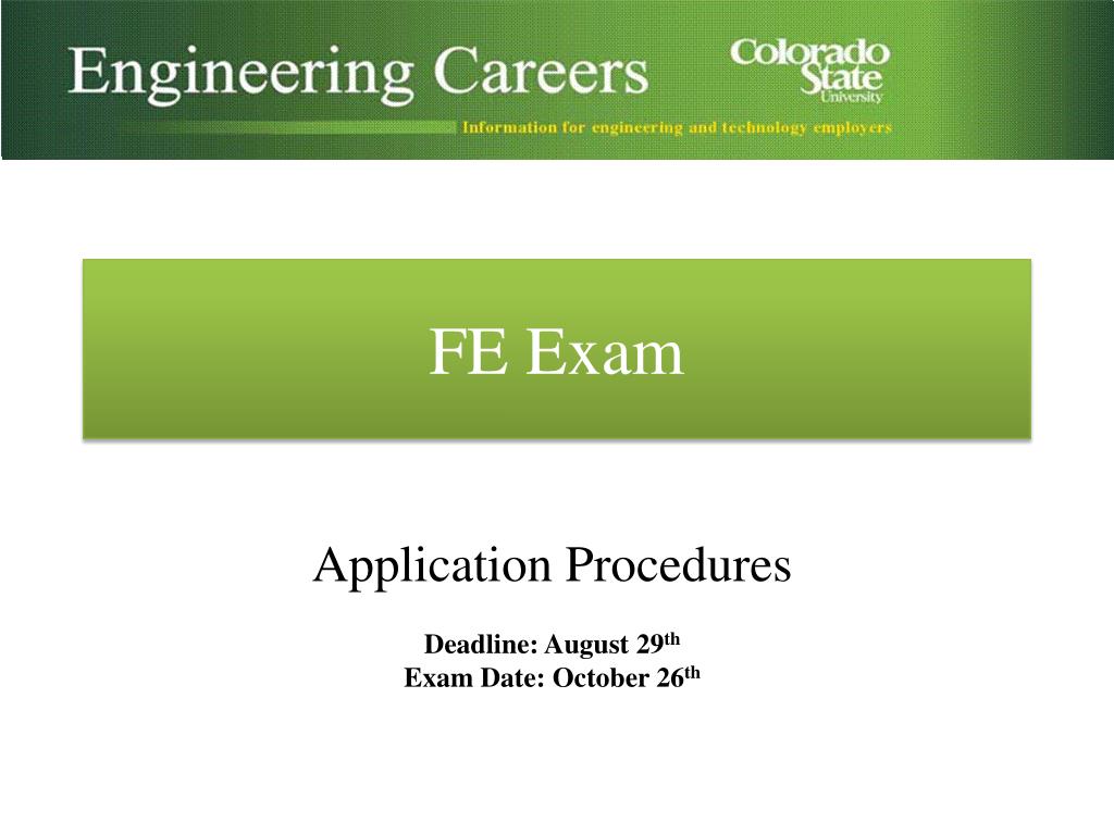 PPT - FE Exam PowerPoint Presentation, free download - ID:1788415