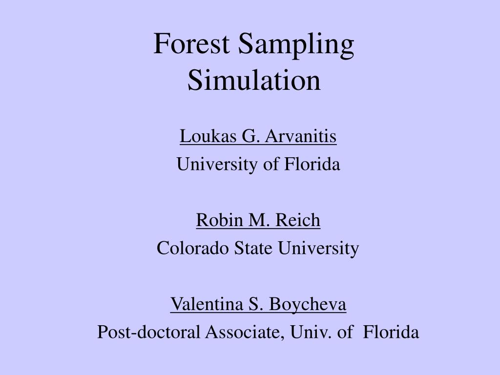 PPT - Forest Sampling Simulation PowerPoint Presentation, free download ...
