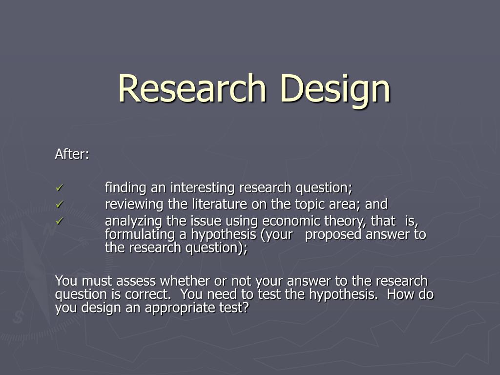 PPT - Research Design PowerPoint Presentation, free download - ID:1788707