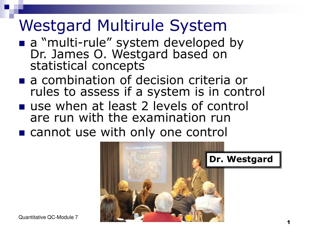 PPT - Westgard Multirule System PowerPoint Presentation, free download ...