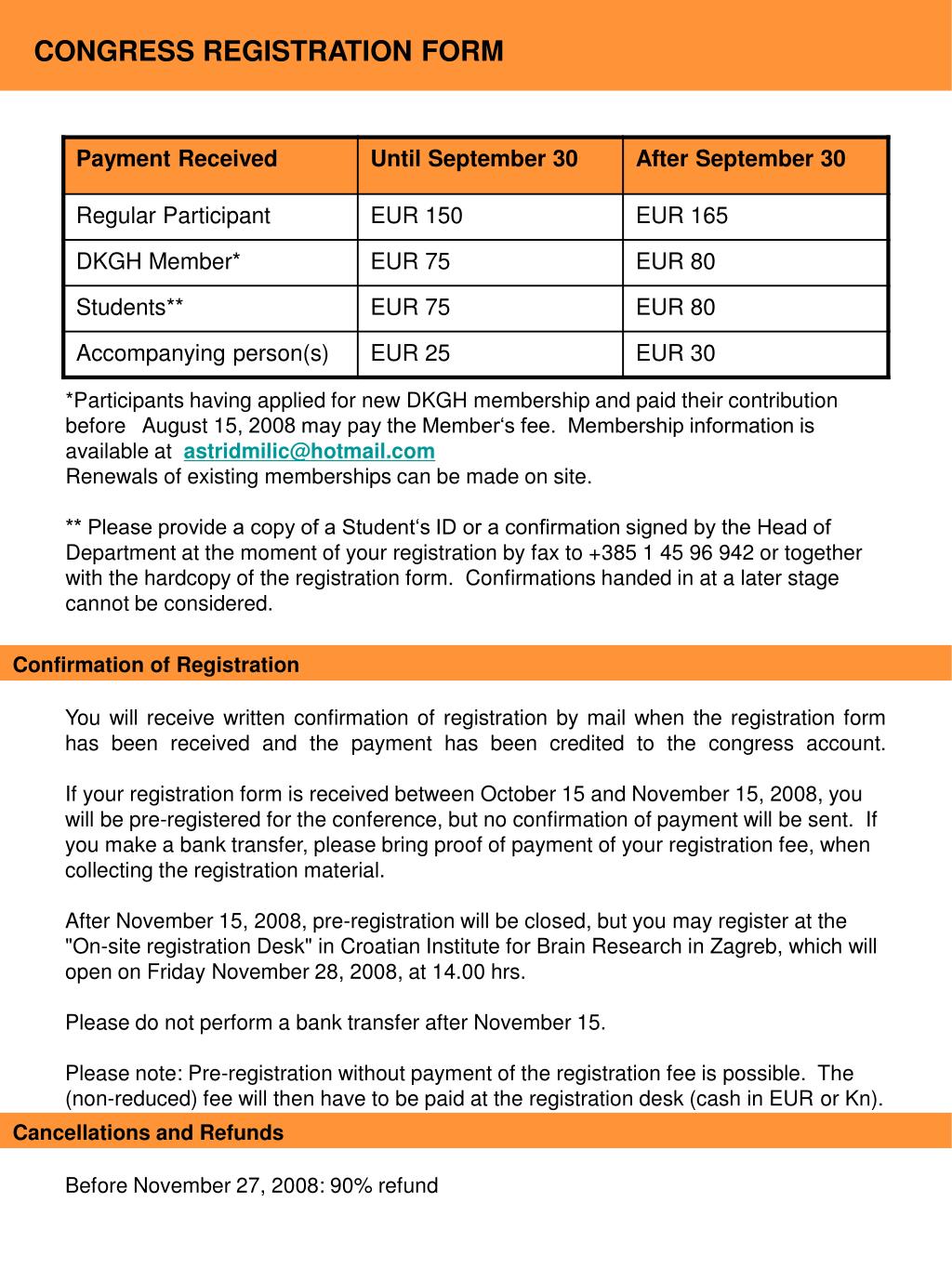 PPT - Confirmation of Registration PowerPoint Presentation, free ...