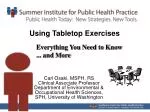 PPT - Cyber Tabletop Exercises & Lessons Learned PowerPoint ...