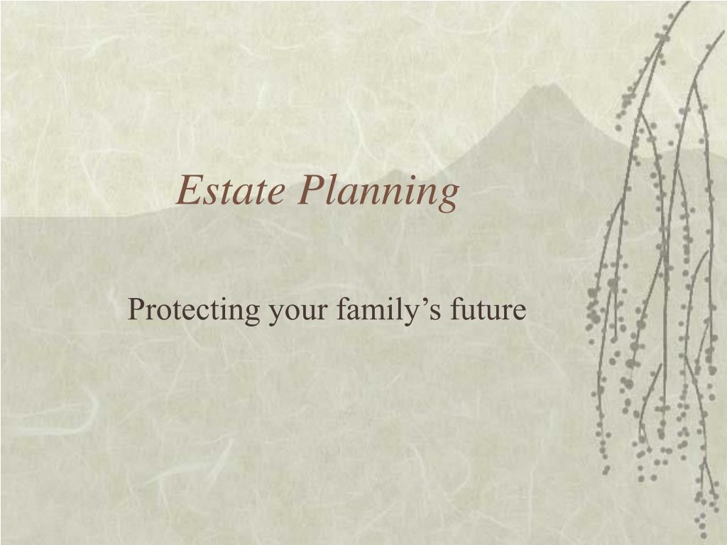 PPT - Estate Planning PowerPoint Presentation, free download - ID:1791011