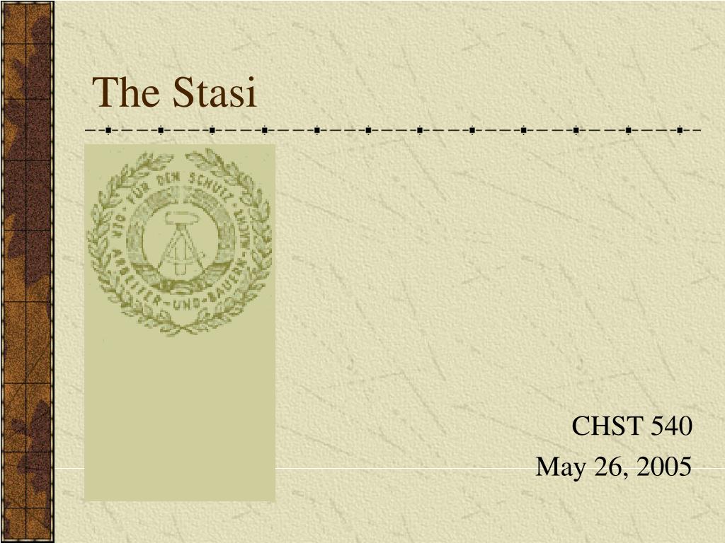 PPT - The Stasi PowerPoint Presentation, free download - ID:1791966
