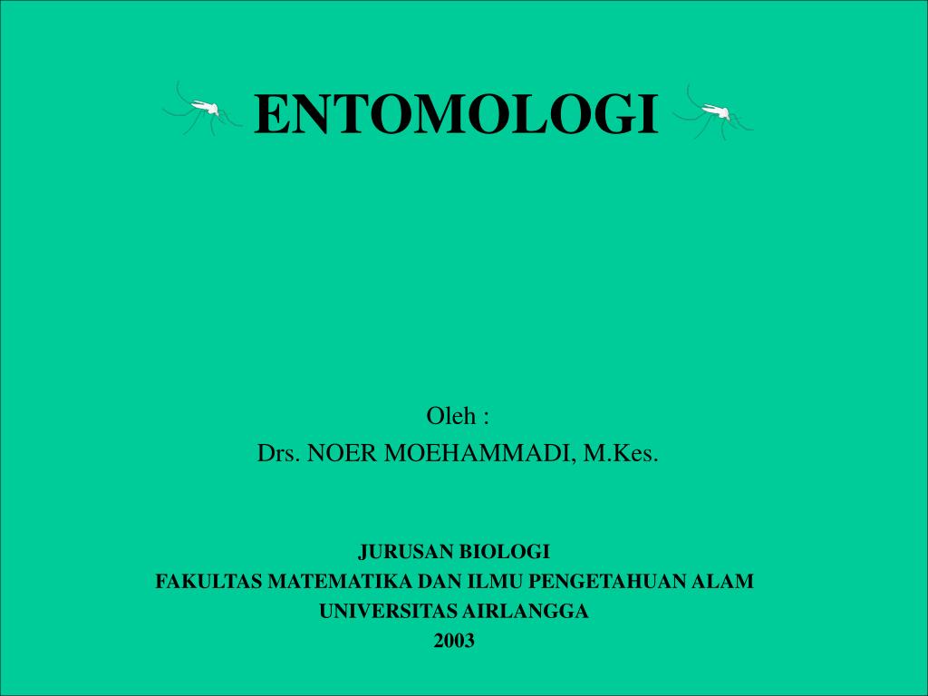 PPT - ENTOMOLOGI PowerPoint Presentation, free download - ID:1794321