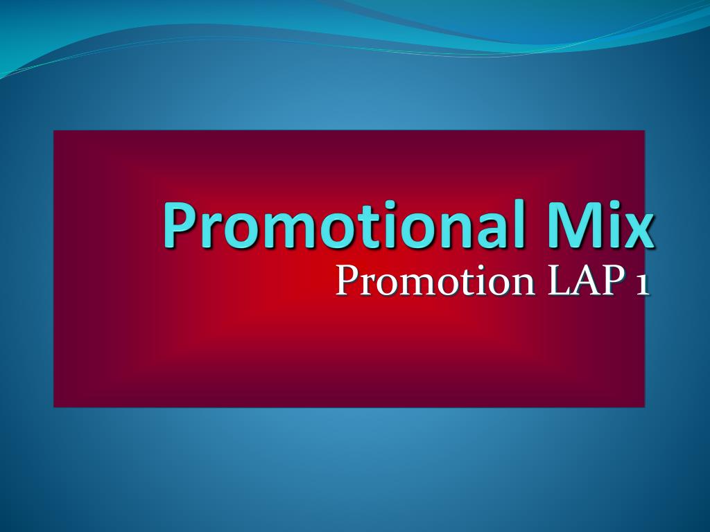 PPT - Promotional Mix PowerPoint Presentation, free download - ID:1794608