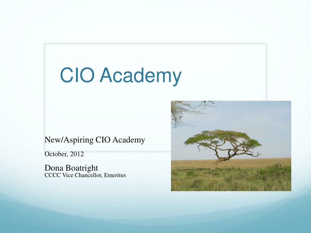 PPT - CIO Academy PowerPoint Presentation, free download - ID:1795642