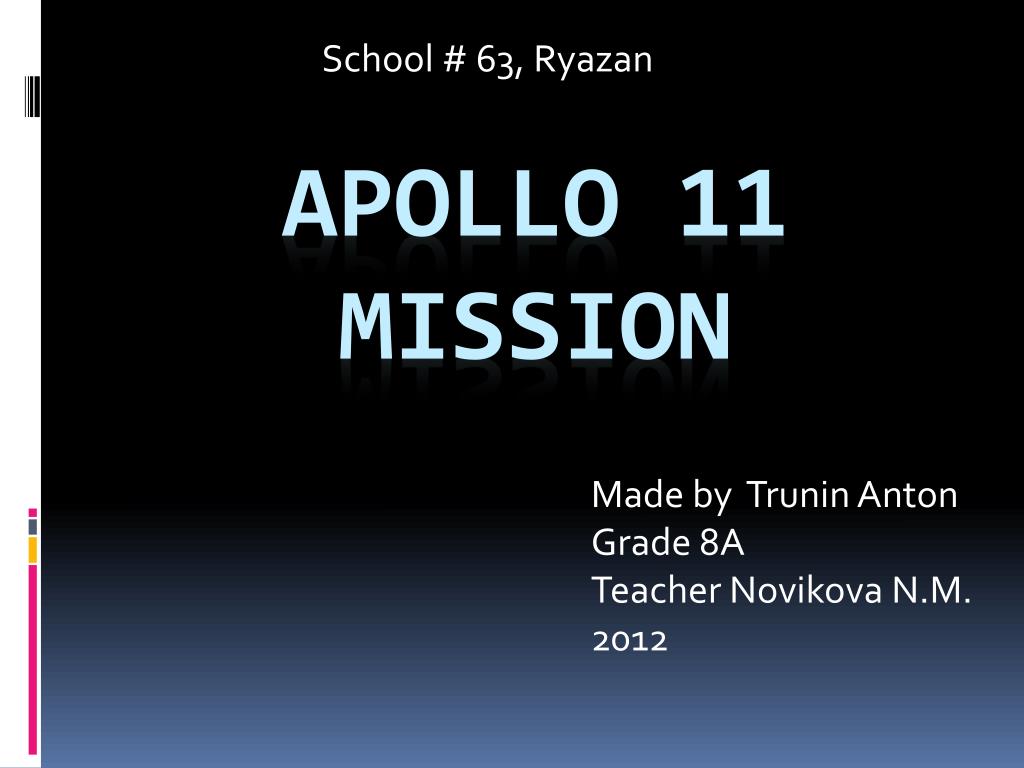 PPT - Apollo 11 Mission PowerPoint Presentation, free download - ID:1795830
