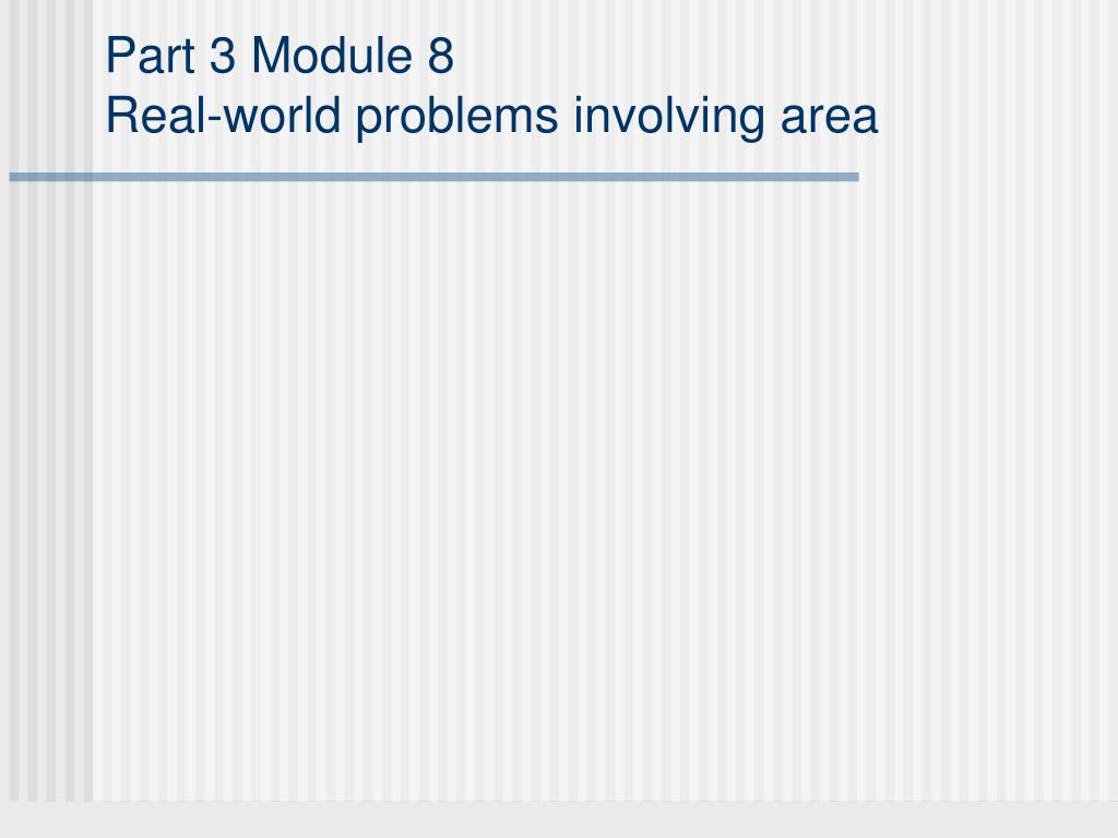 PPT - Real-World Area Problems: Wall Tiles, Parking Lot Cost & Toxic ...