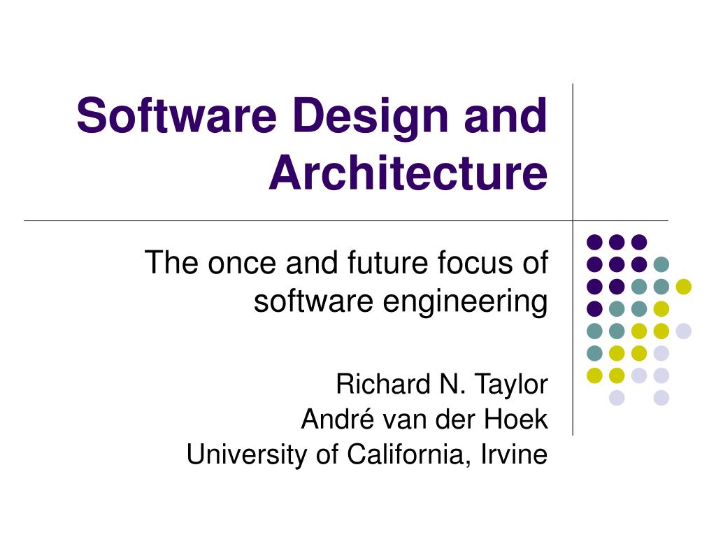 PPT - Software Design and Architecture PowerPoint Presentation, free ...