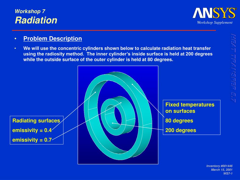 PPT - Radiation Heat Transfer Workshop: Concentric Cylinders Analysis ...