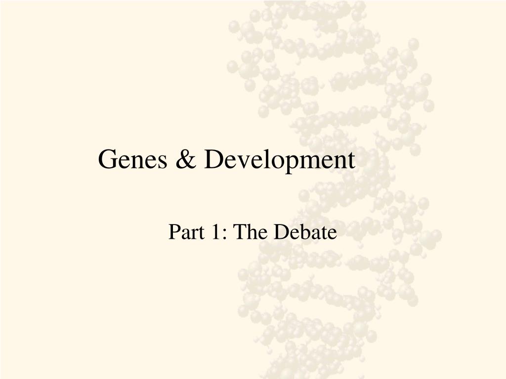 PPT - Genes & Development PowerPoint Presentation, free download - ID ...