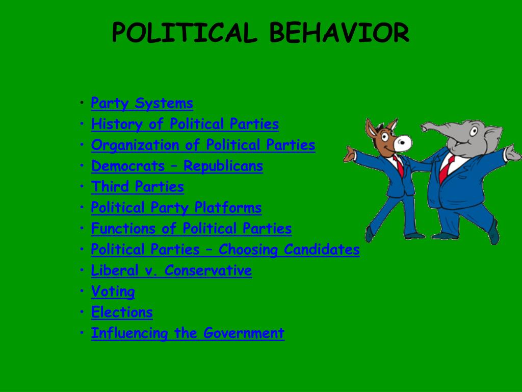 PPT - POLITICAL BEHAVIOR PowerPoint Presentation, free download - ID ...