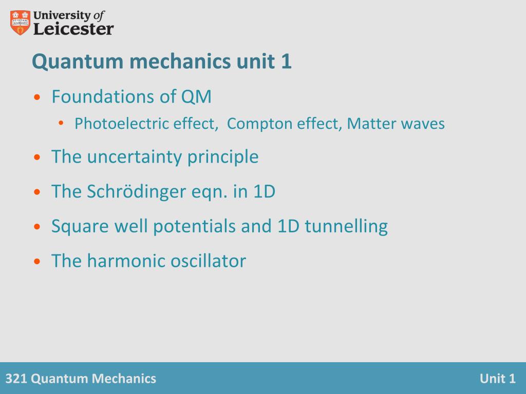 PPT - Quantum mechanics unit 1 PowerPoint Presentation, free download ...